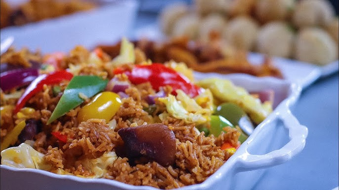 Assorted jollof (Ghana jollof)